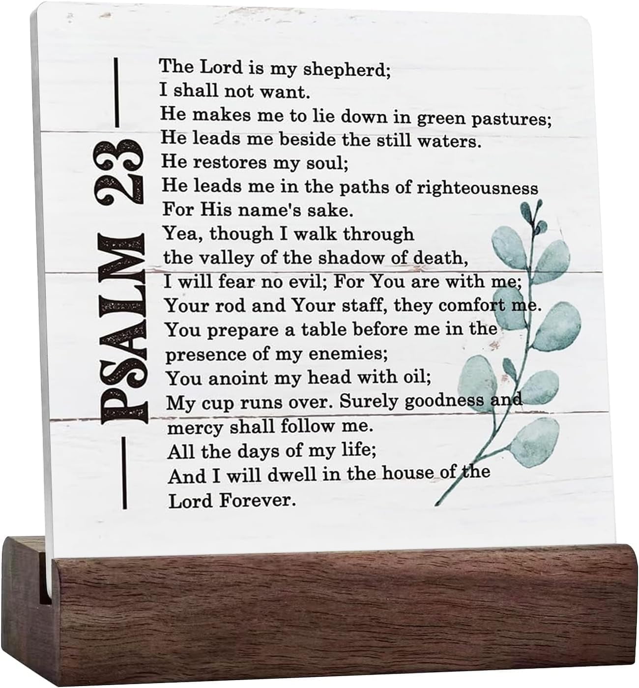 Christian Sign, Scripture Decor, Ceramic Table Sign Desk Decor, Bible ...