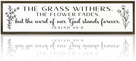 Christian Signs, Bible Verse Decor Sign, Rustic Farmhouse Home Decor ...