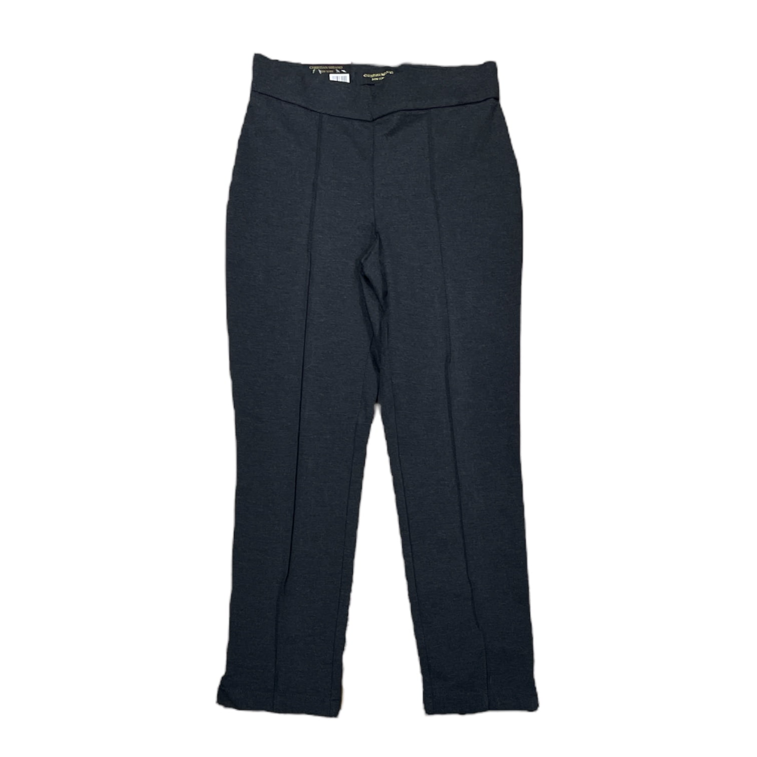 Christian Siriano New York Women s Cropped Pull On Ponte Pant (Charcoal ...