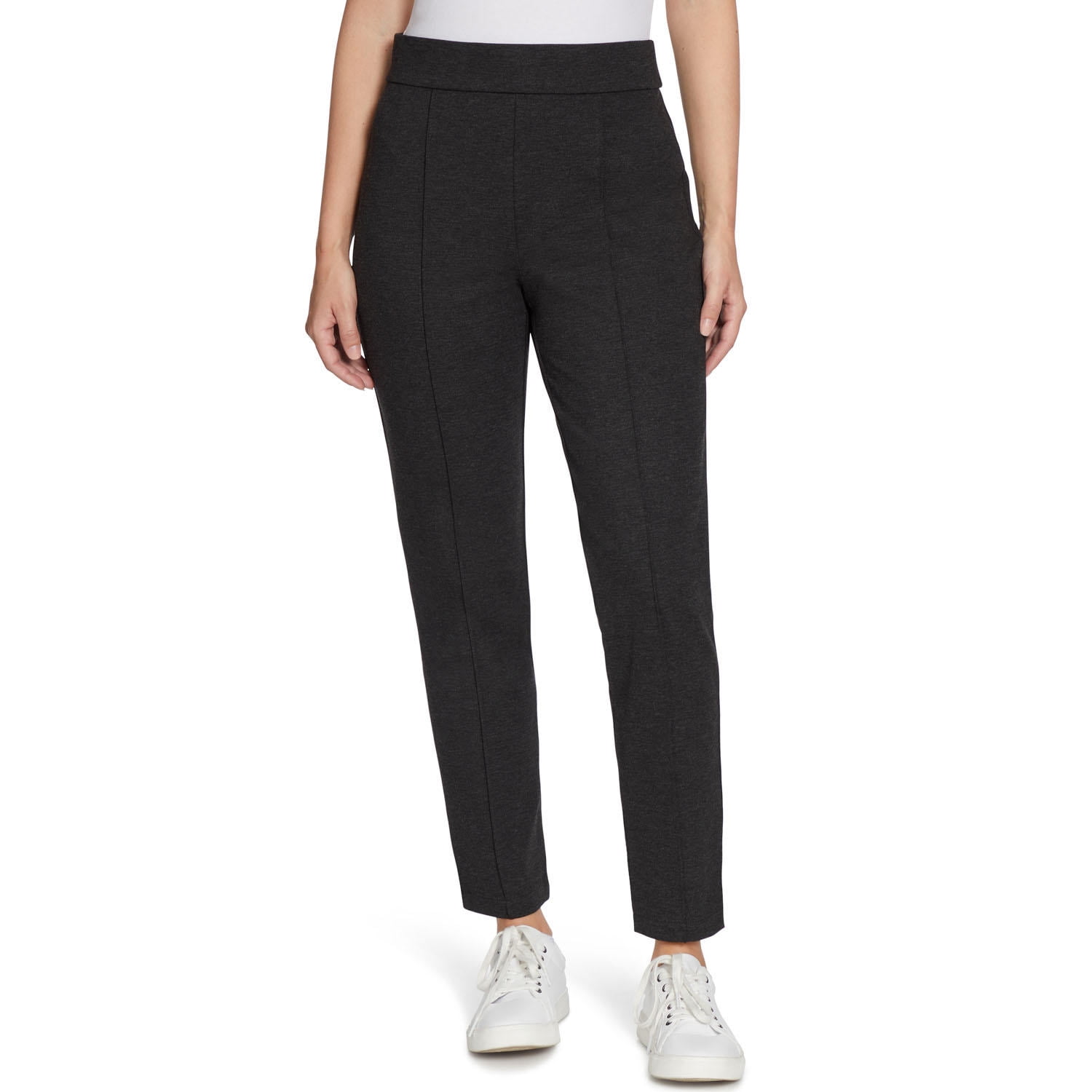 Christian Siriano Womens Ponte Pant (Charcoal Grey, Large) - Walmart.com