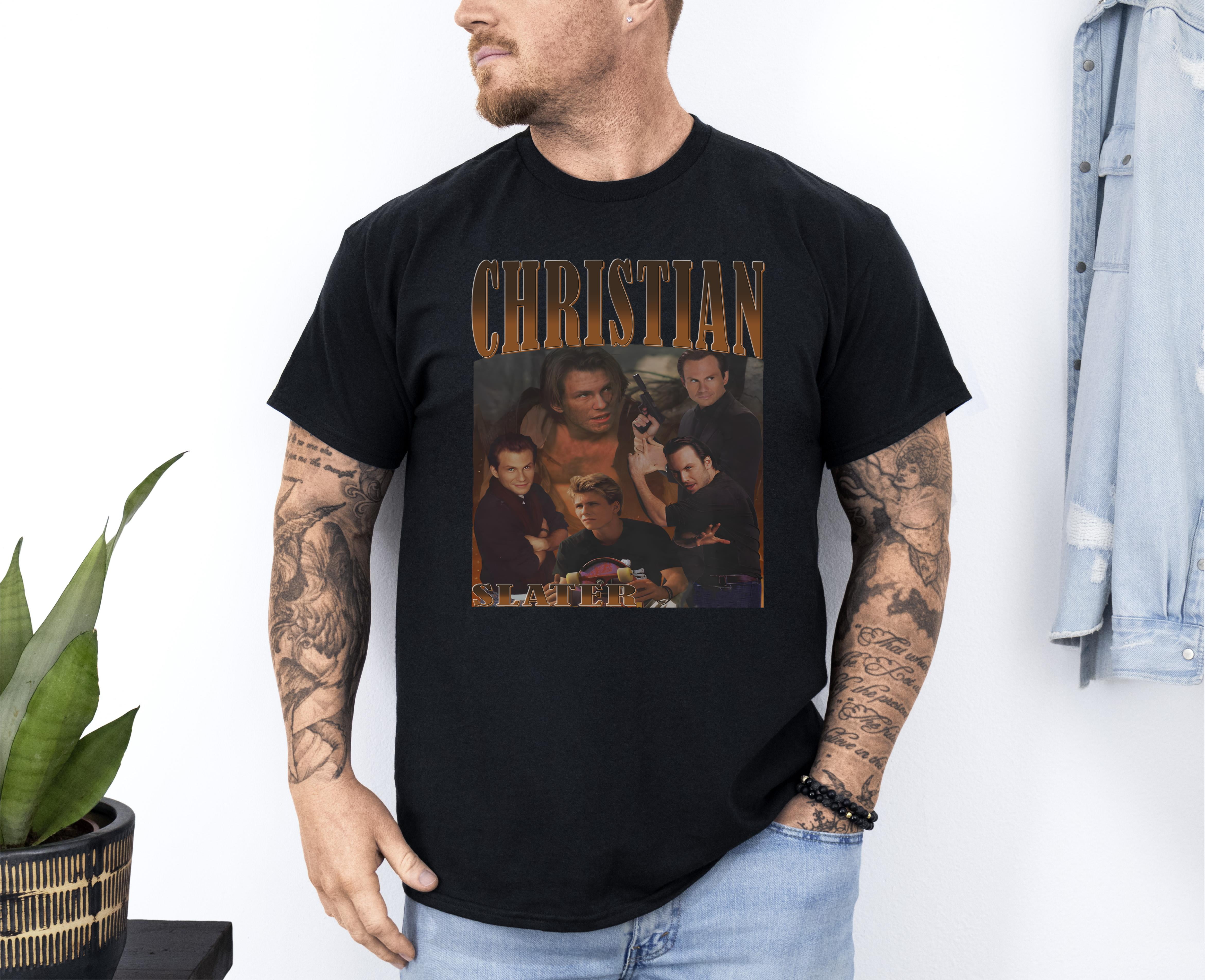 Christian Slater Vintage 90s Inspired Shirt, Unisex Classic Graphic Tee ...
