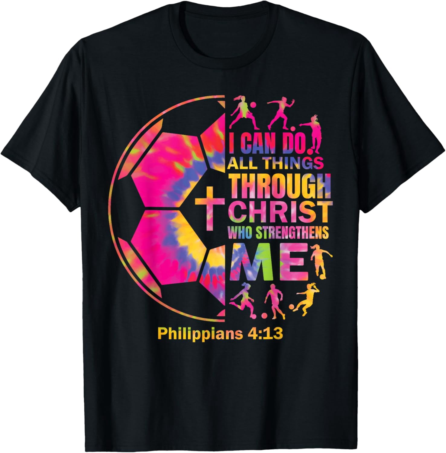 Christian Soccer t Shirt Girls Teen Christ Religious T-Shirt Casual ...