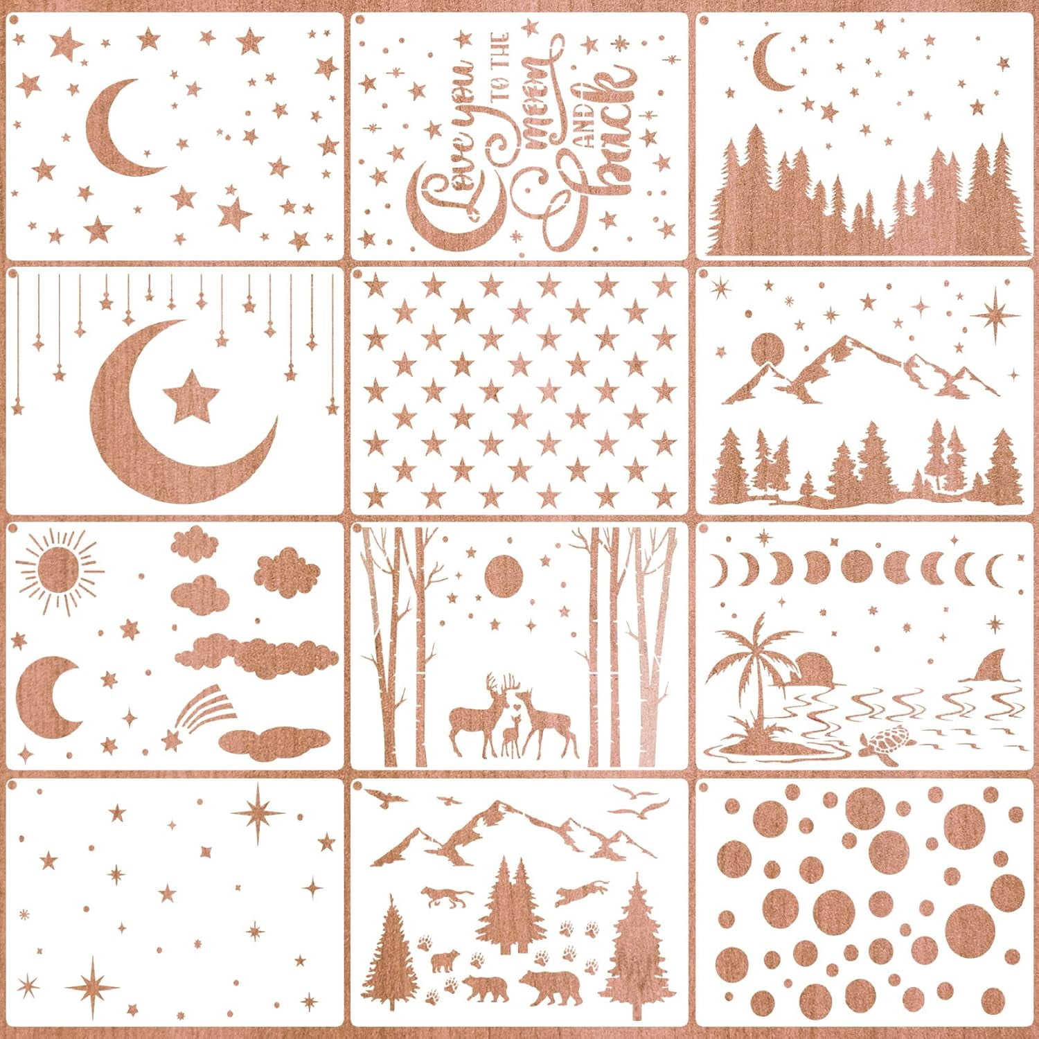 Christian Stencils Painting on Wood Religious Bible Stencils for ...