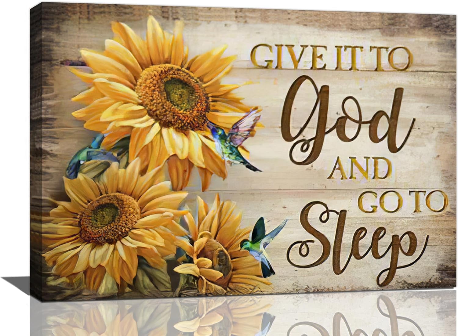 Christian Sunflower Wall Art Religious Sunflower Pictures Wall Decor ...