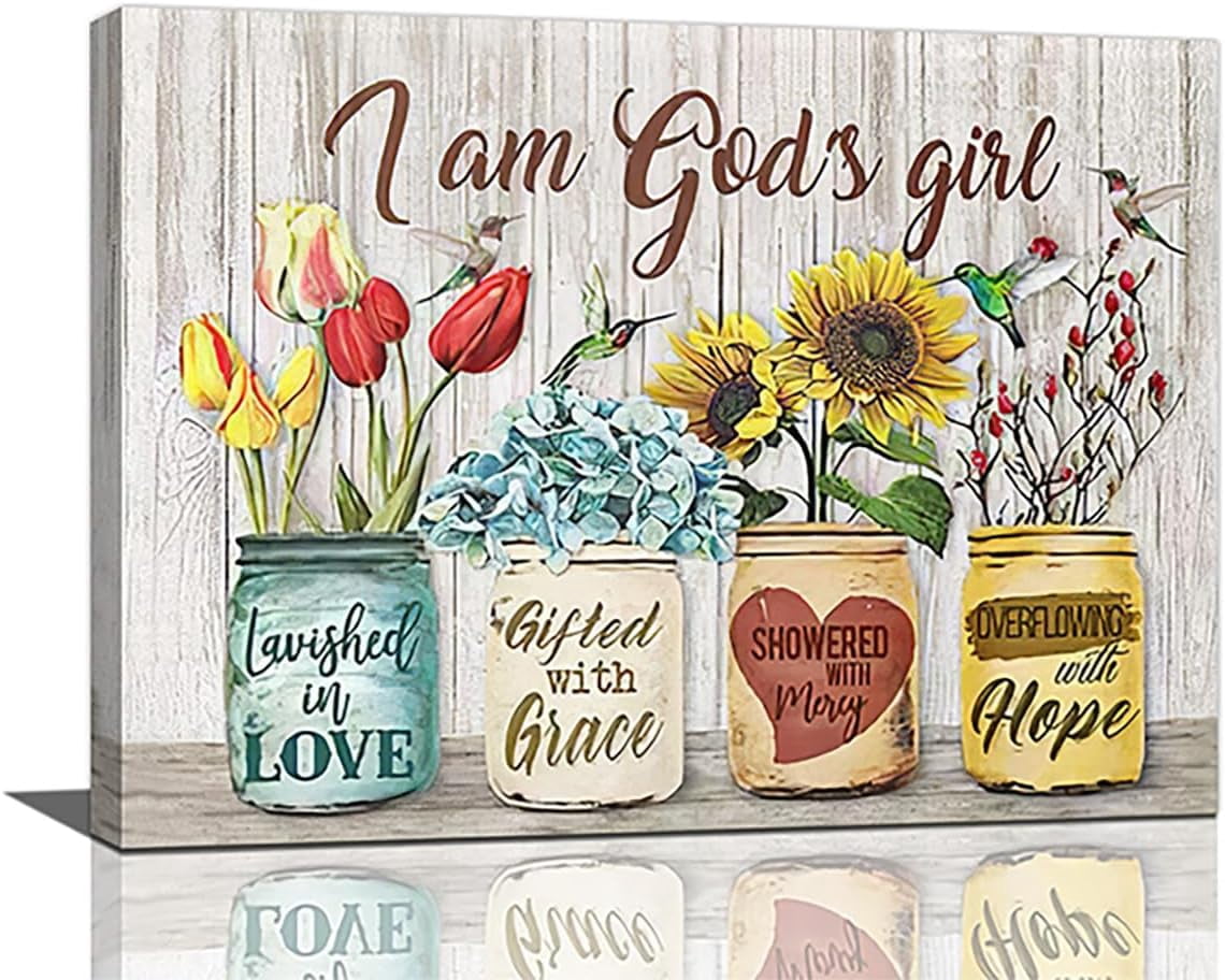 Christian Sunflower Wall Art Religious Sunflower Pictures Wall Decor ...