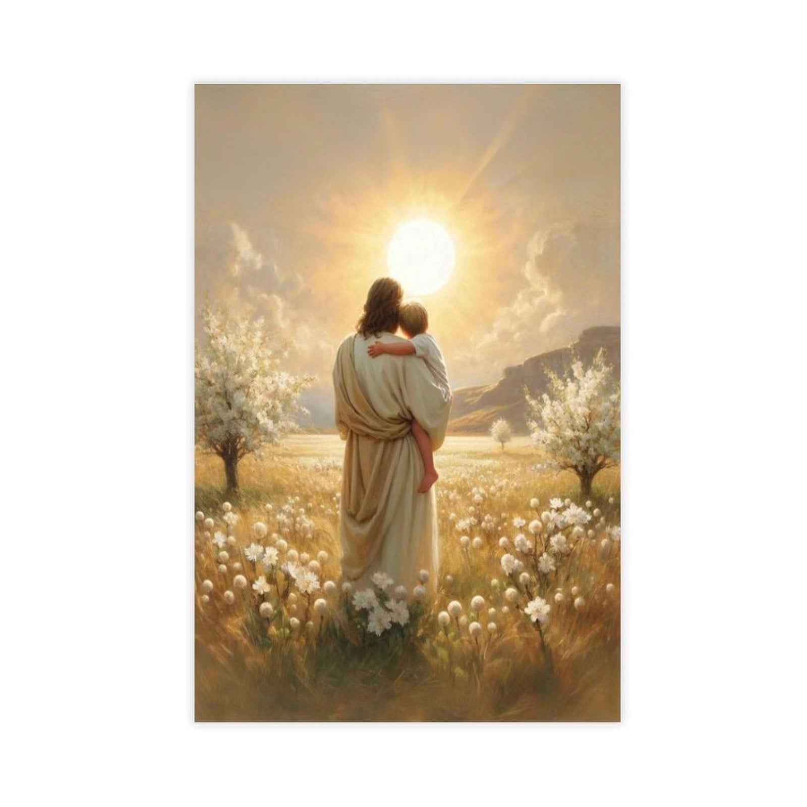 Christian Sunrise Christian Art Prints Christ with Children Jesus ...