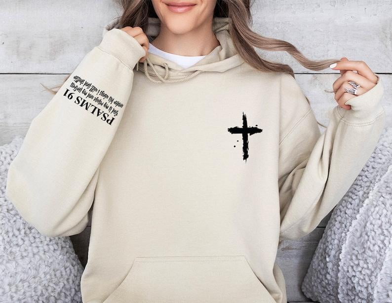 Christian Sweat. Bible Verse . Psalms 91 s for Women. Religious Gifts ...