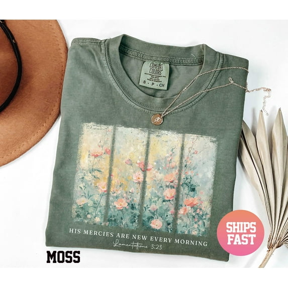 Christian SweatShirt His Mercies Are New Every Morning Bible Verse ...