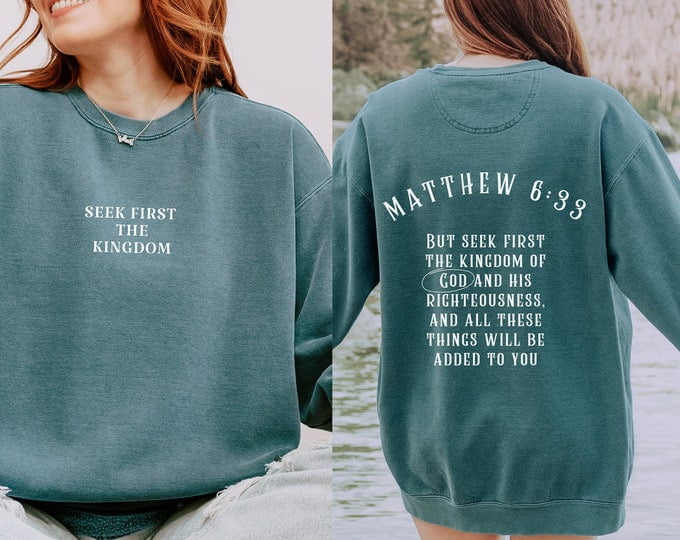 Christian Sweatshirt Crewneck Faith Based Shirt Christian Clothes ...