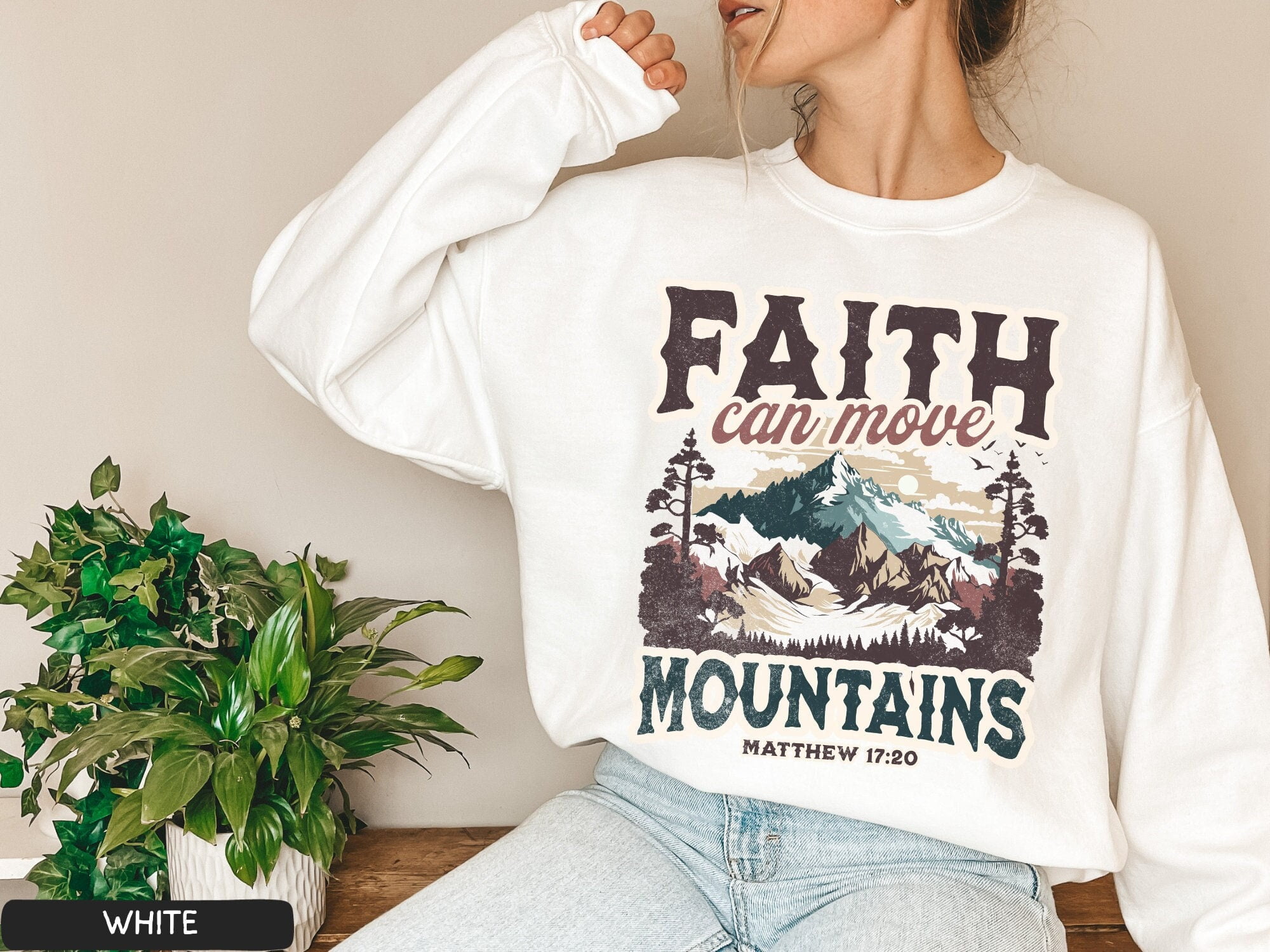 Christian Sweatshirt Jesus Sweatshirt Christian Crewneck Jesus Crewneck ...