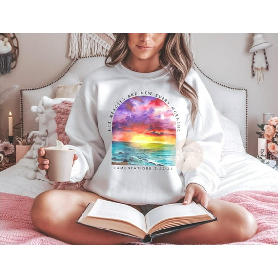 Christian Sweatshirt, Religious Shirt, Inspirational Bible Verse, Faith ...