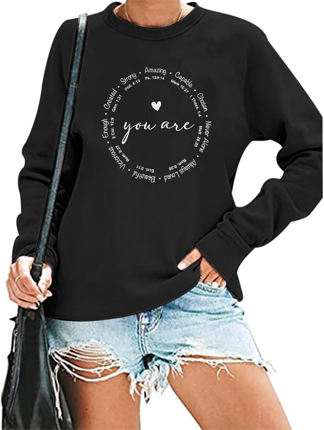 Christian Sweatshirts for Women Faith Jesus You Are Enough ...