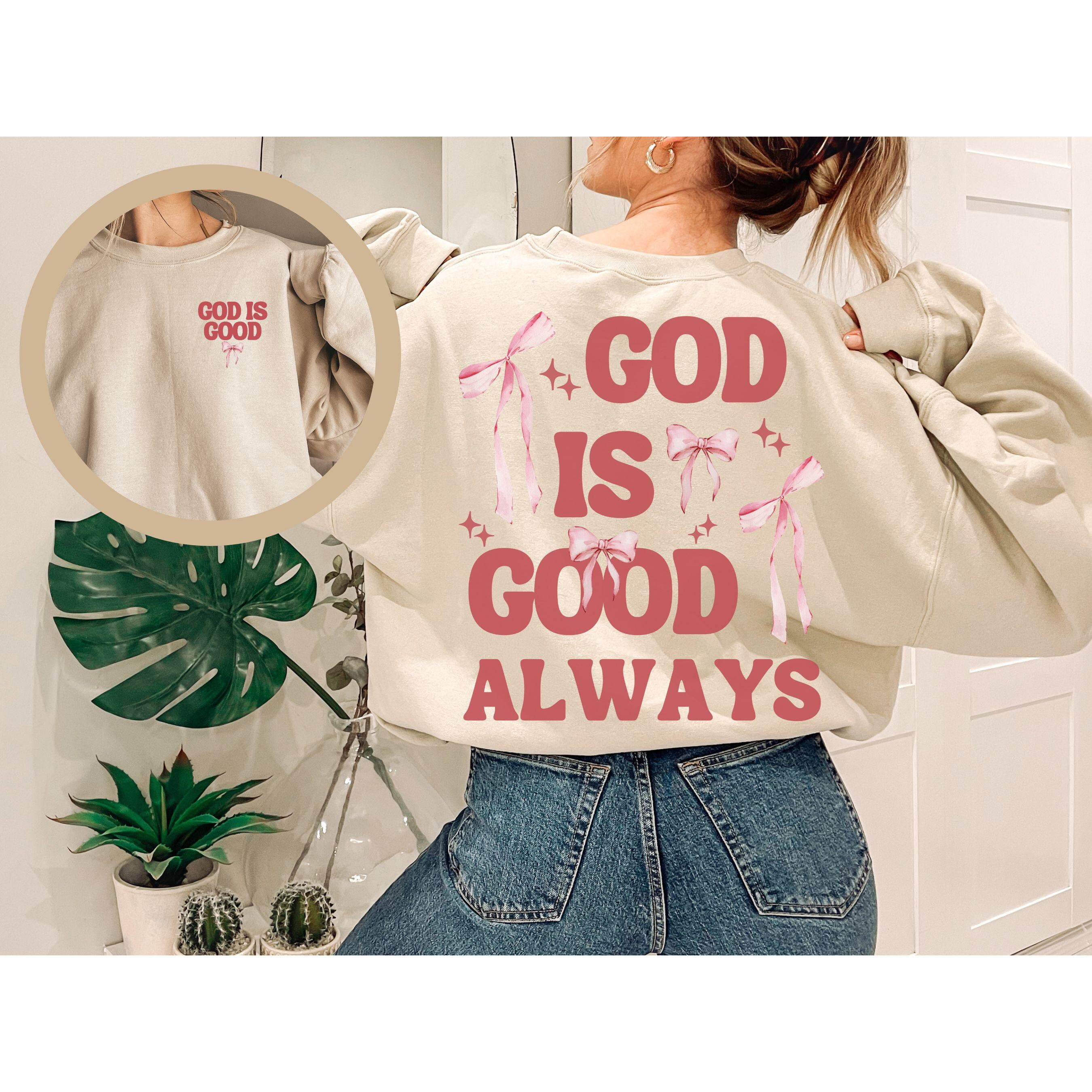 Christian T-Shirt, Christian Bow Shirt, God is Good, Religious T-Shirt ...