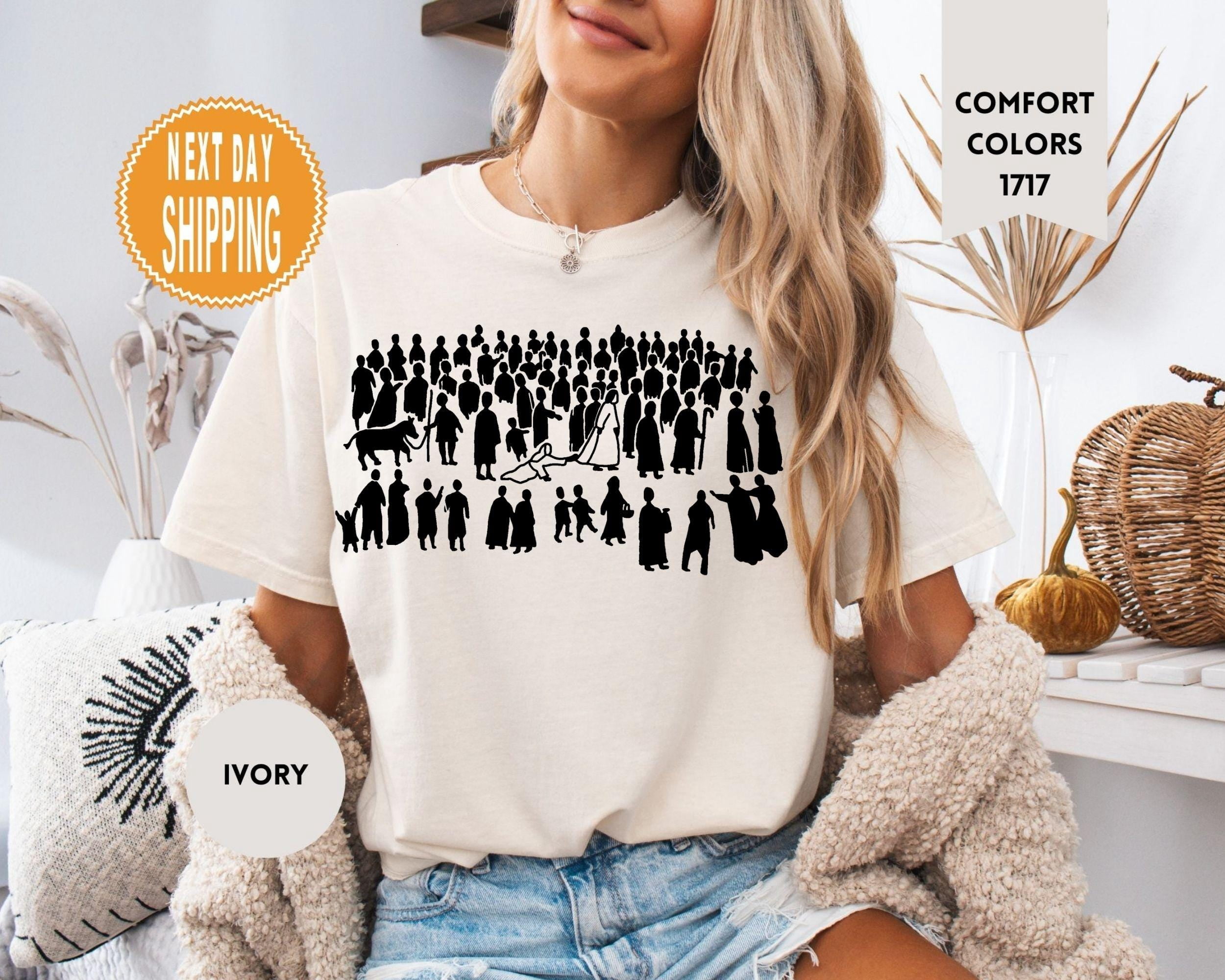 Christian T Shirt: Woman Touches Jesus Bible Verse Graphic Tee ...