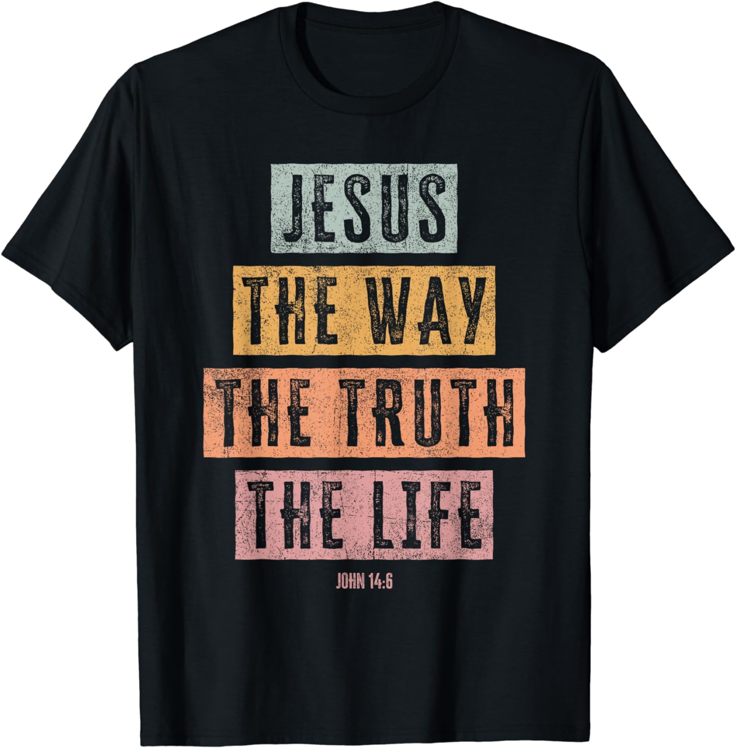 Christian T Shirt Women Men Kids Jesus The Way Truth Life T-Shirt ...