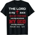Christian T-Shirts Bible Scripture Verse Psalm 18:2 - Walmart.com