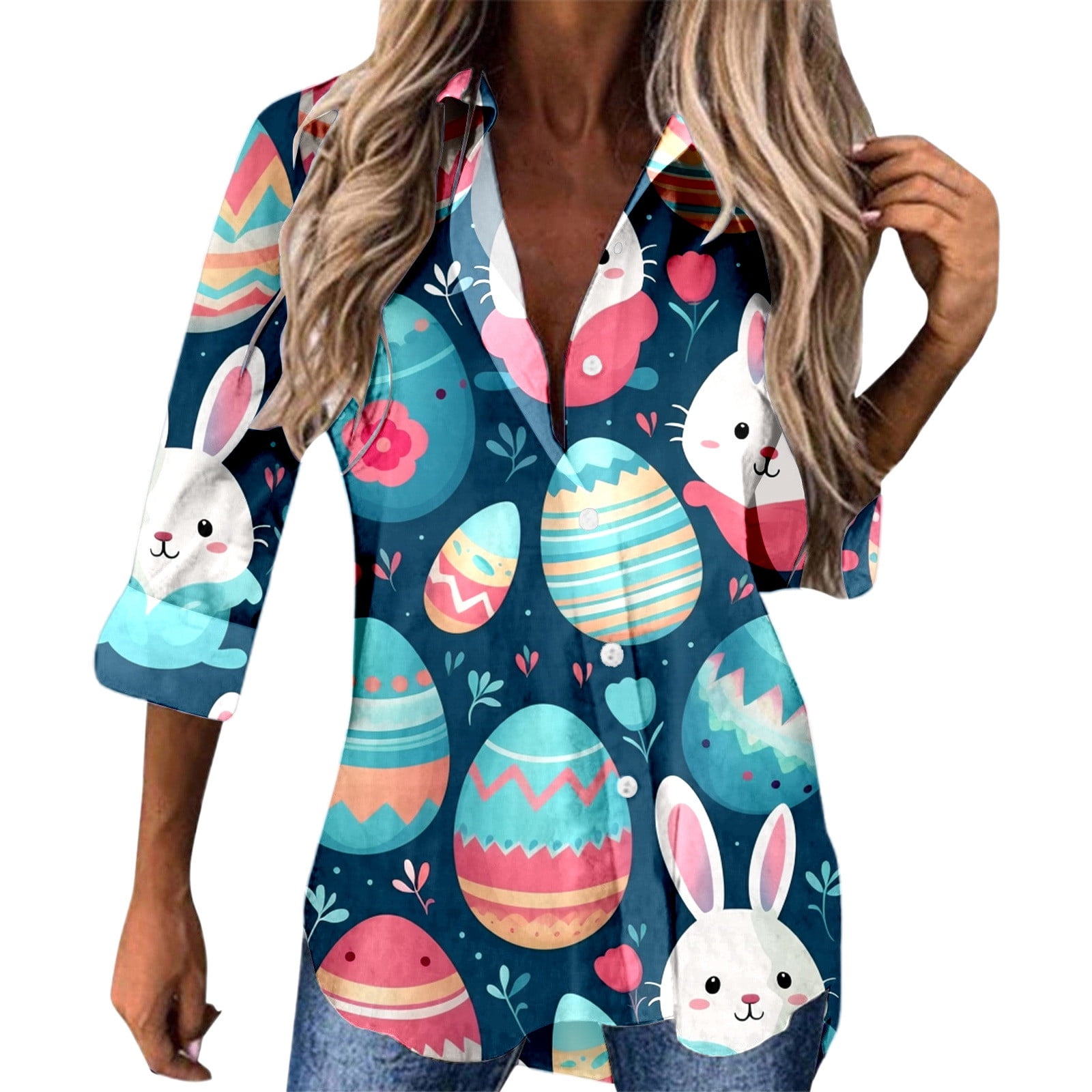 Christian T Shirts for Women Sequin Print V Neck Sparkly Glitter Long ...