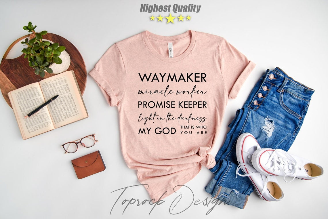 Christian T-shirt, Waymaker Shirt, Religious s, Religious Shirts for ...