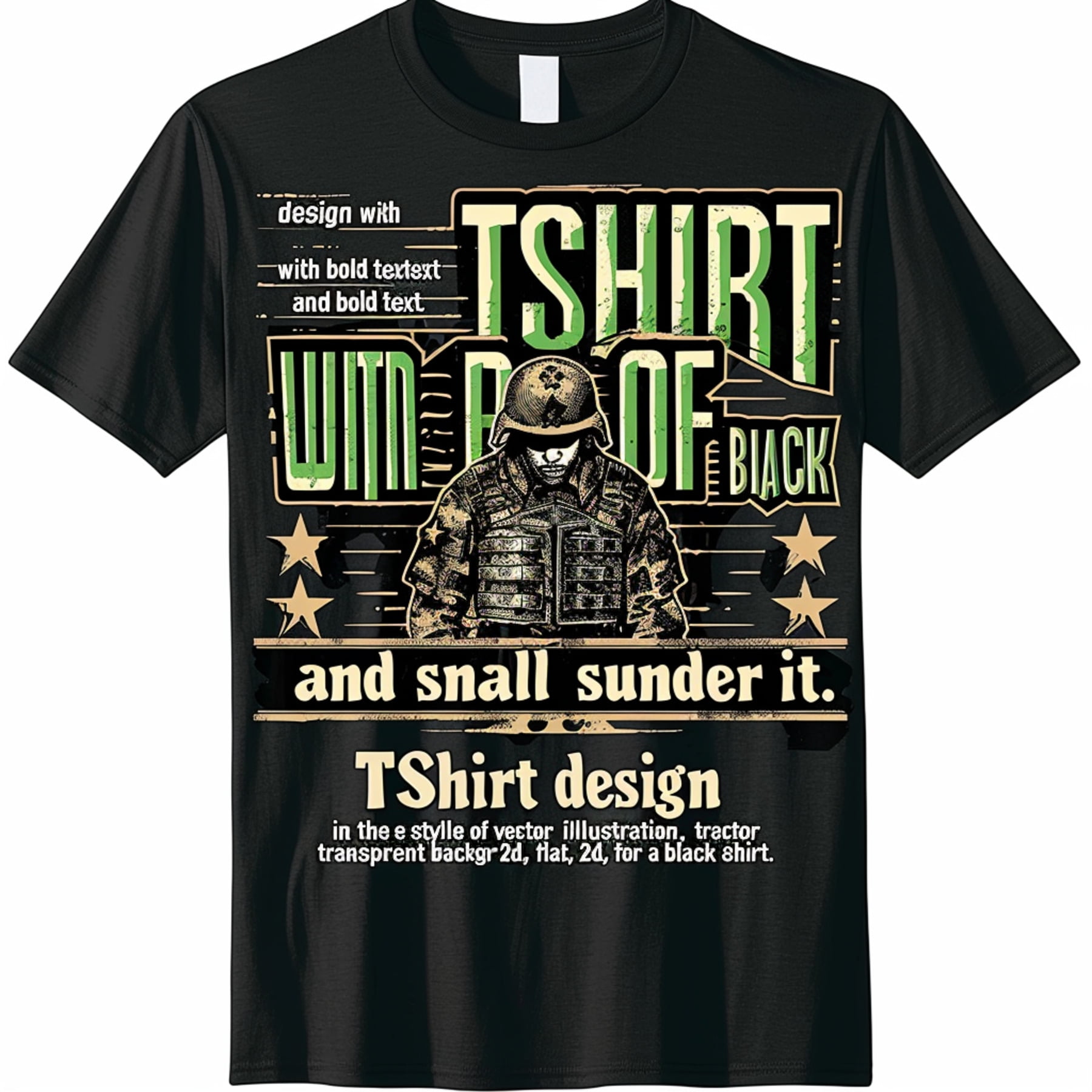 Christian TShirt 'Ammu of God' Full Armored Praying Unit Design Green ...