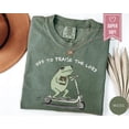 Christian TShirt Unisex GarmentDyed Tee Funny Frog Off To Praise The ...