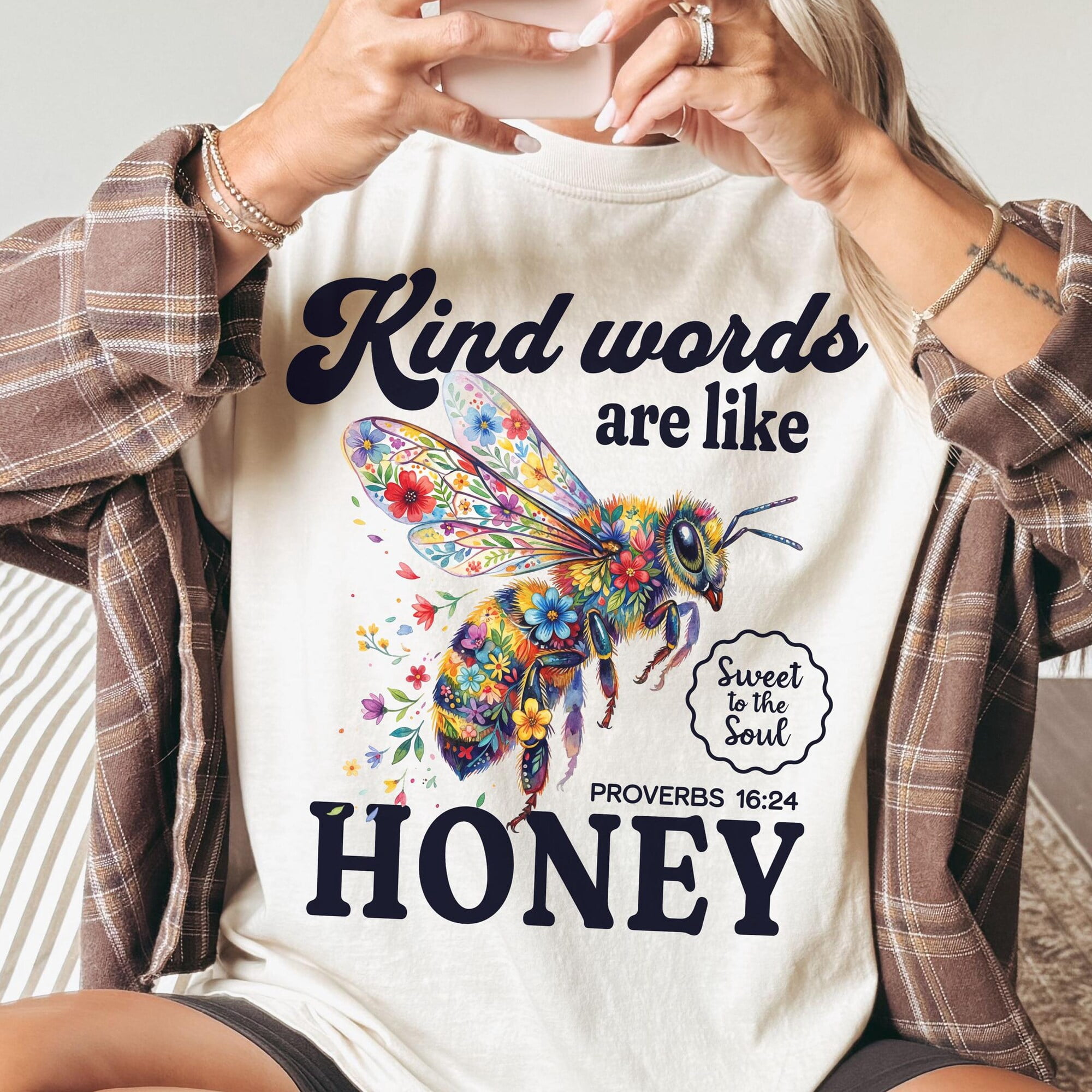 Christian TShirt Unisex GarmentDyed Tee Kindness Kind Words Are Like ...