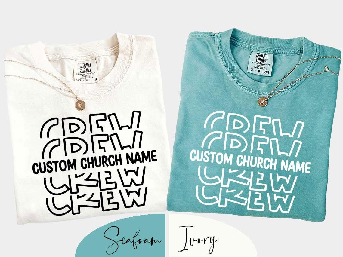 Christian Tee Custom Church Crew Tee,Personalized Church Squad Shirt ...