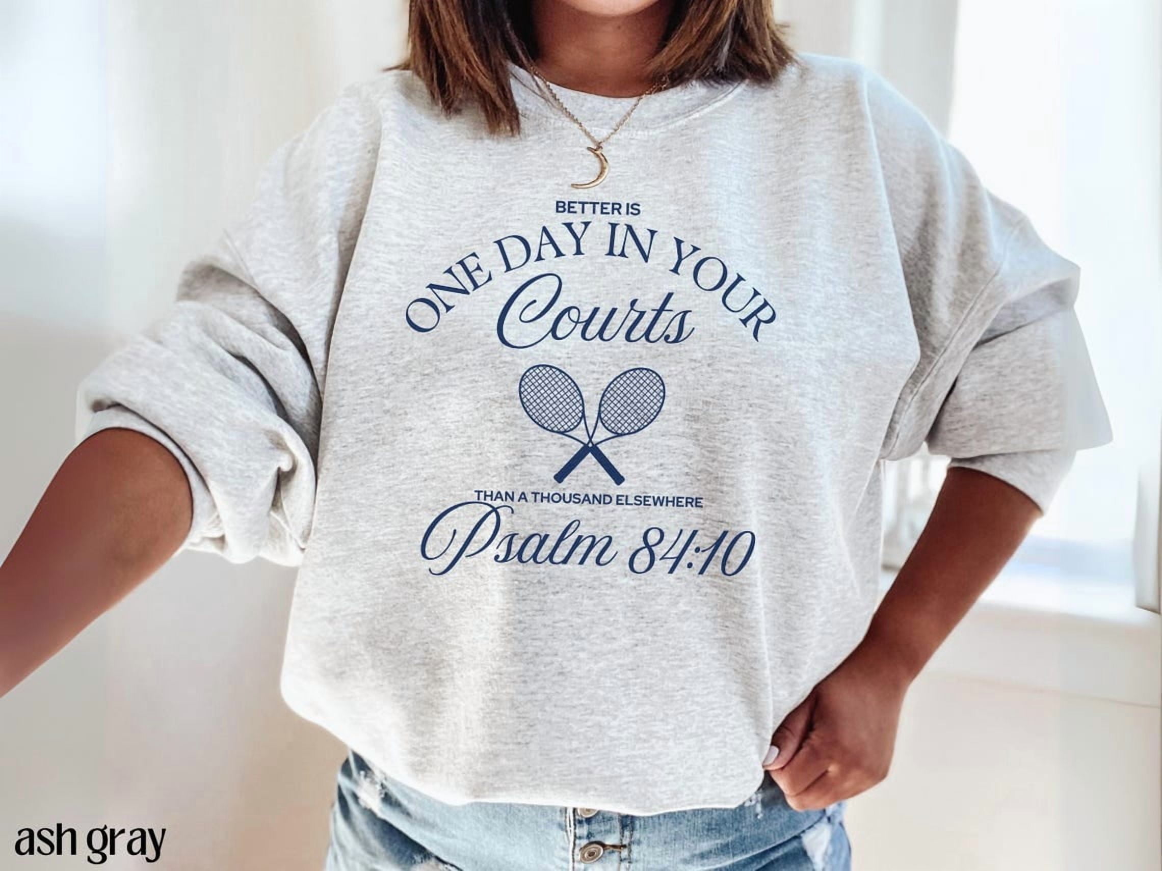 Christian Tennis Sweatshirt, Preppy Tennis Player Crewneck, High School ...