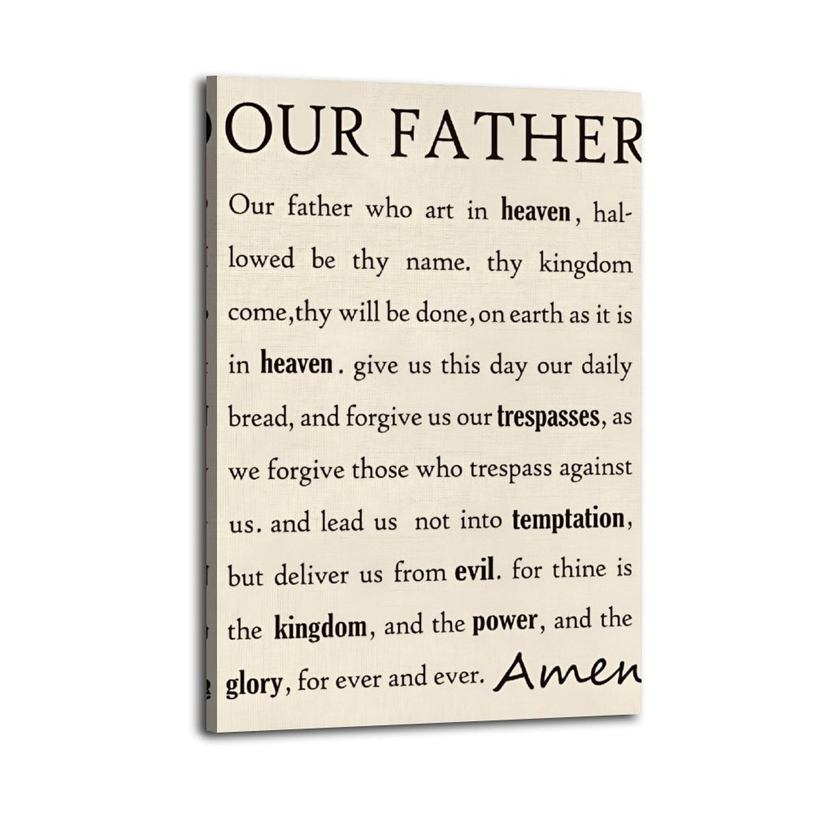 Christian The Lords Prayer Wall Art Poster Great Wall Art for Home ...