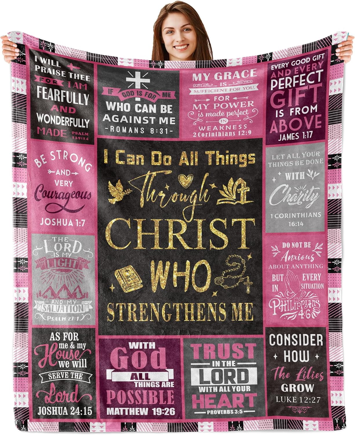 Christian Throw Blanket Gifts for Women, Christian Gifts, Religious ...