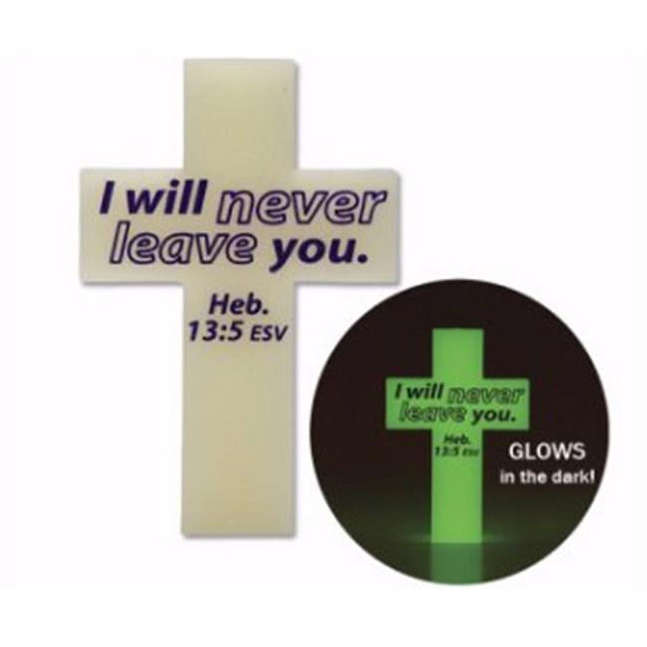 Christian Tools of Affirmation 153054 2.37 in. Glow in The Dark Cross ...