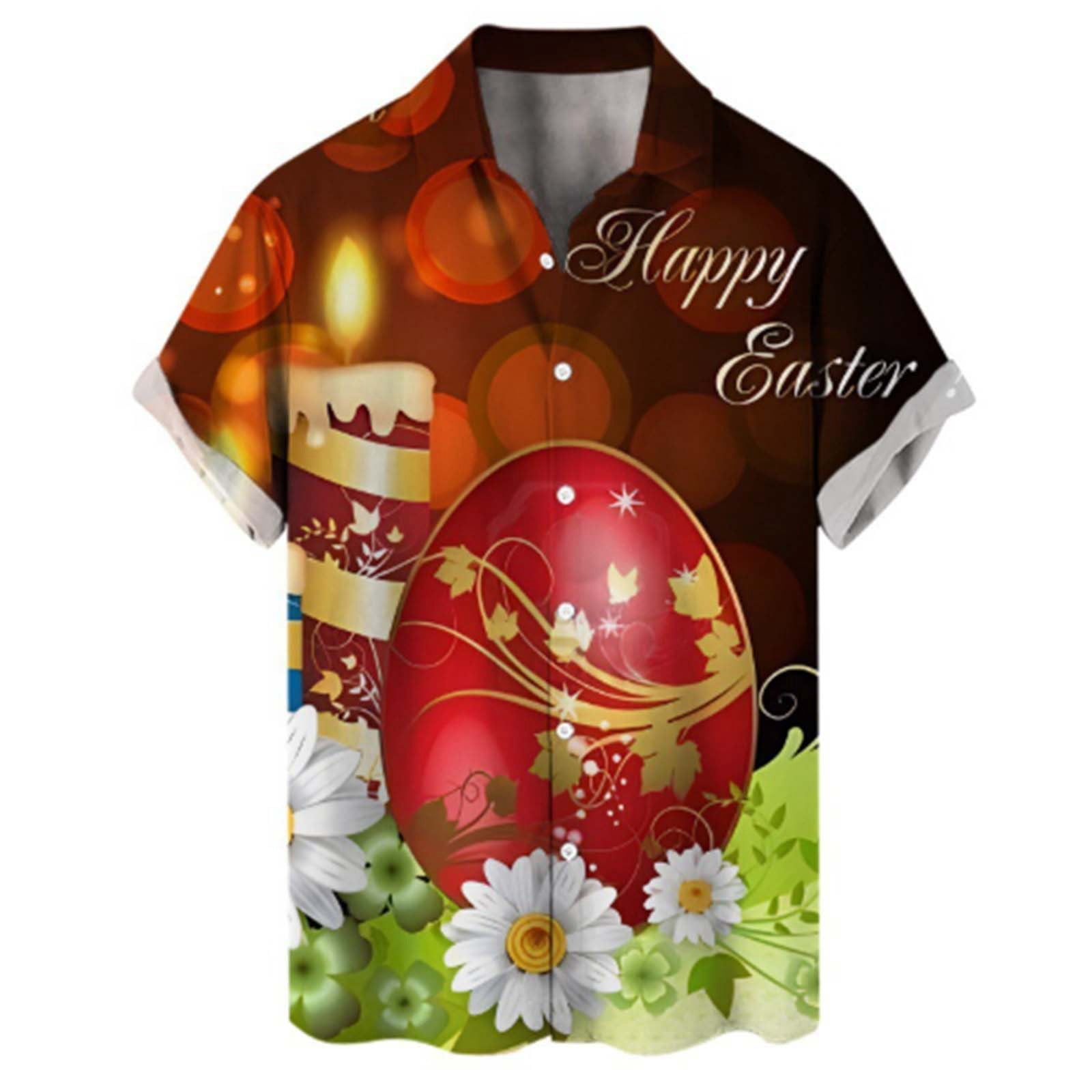 Christian Top for Men Loose Fit 3D Digital Printed Short Sleeve Plus ...