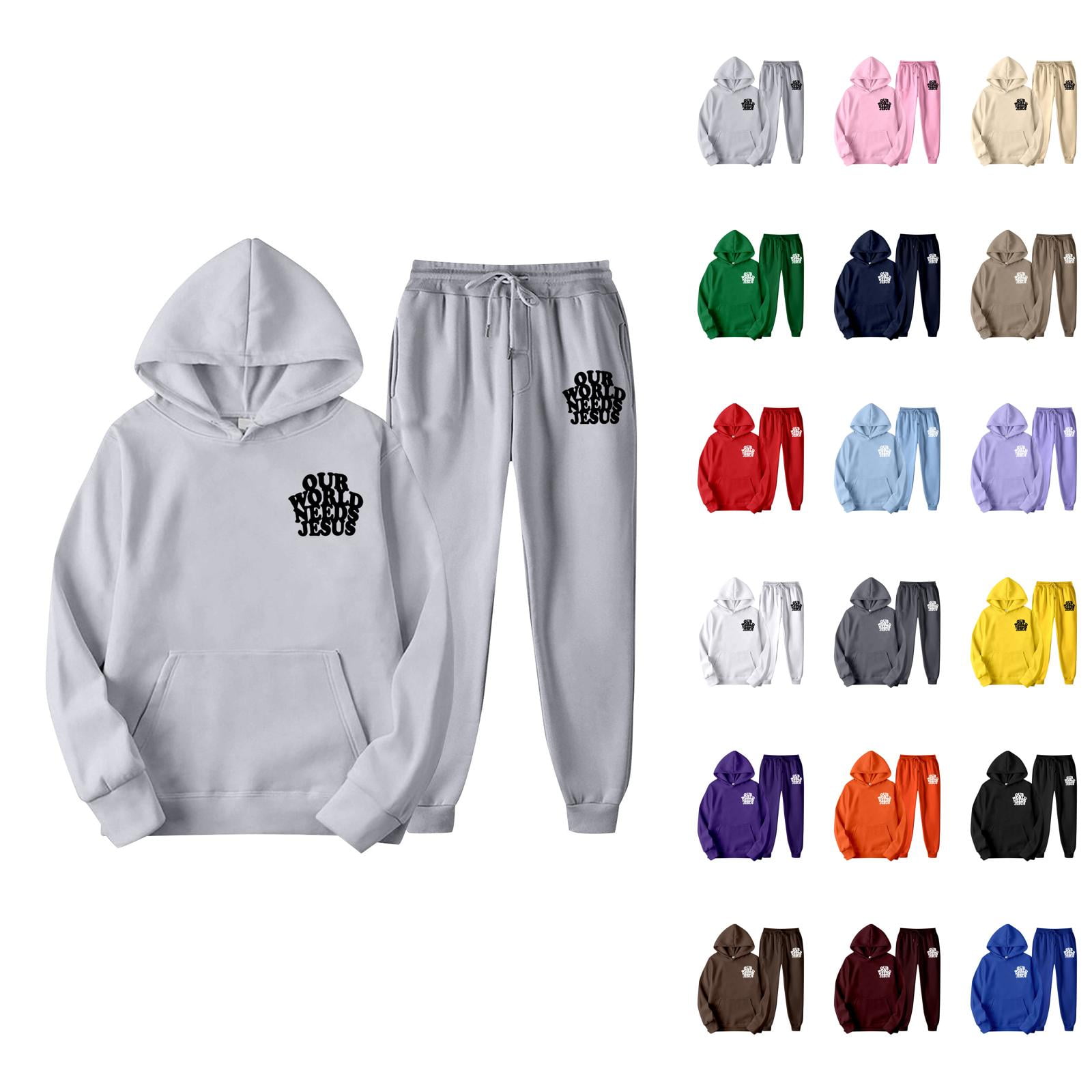 Christian Track Suits for Women Set Jesus Hoodie and Jogger Sweatpants ...