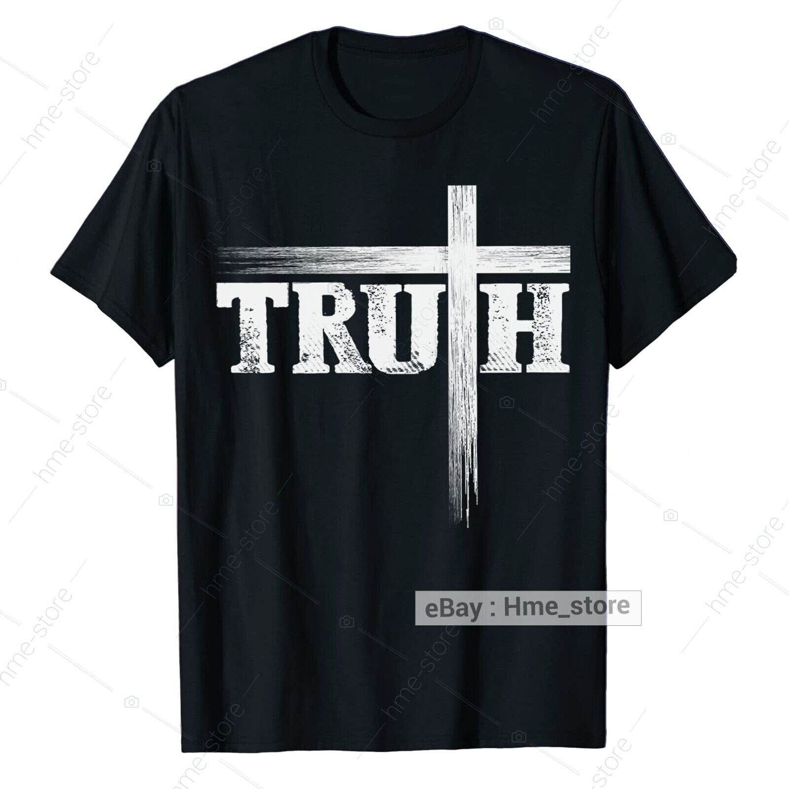 Christian Truth Cross T-Shirt Faith In God Jesus Christ Catholic ...