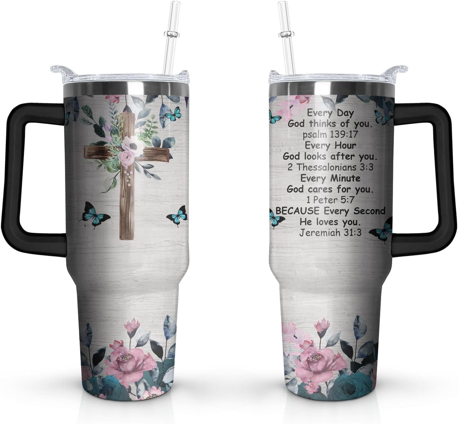 Christian Tumbler Inspiration Christian Gift for Women, Bible Verse ...