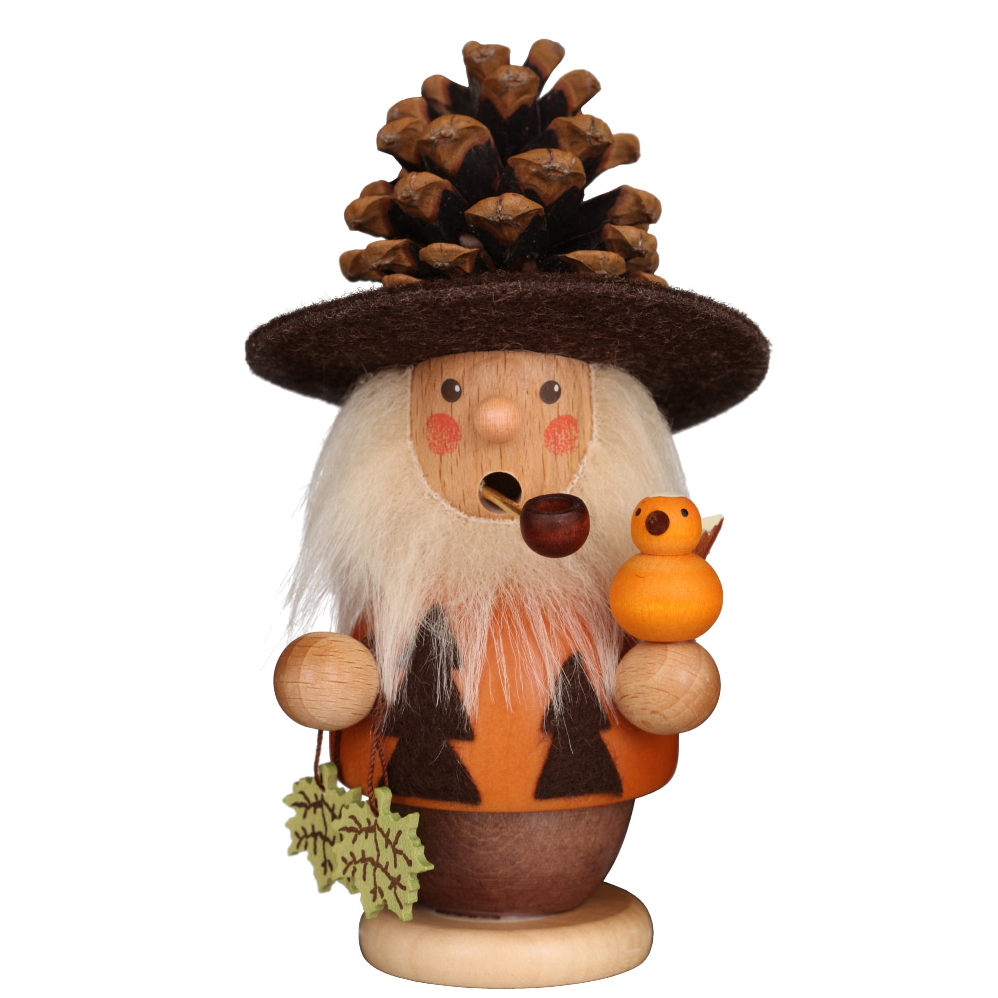 CHRISTIAN ULBRICHT Smoker - Natural Pinecone Man With Bird - Walmart.com