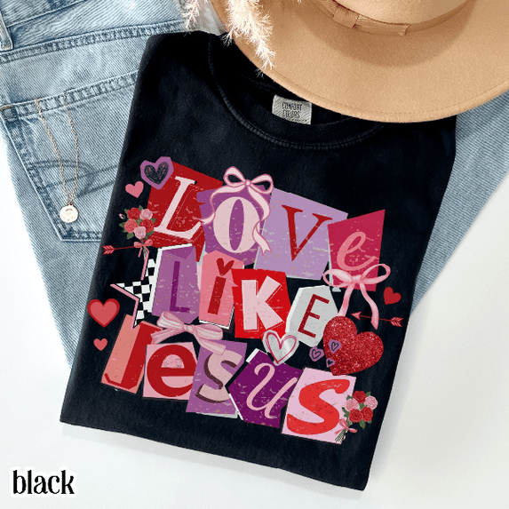 Christian Valentines Day Sweatshirt Love Like Jesus sweatshirt ...