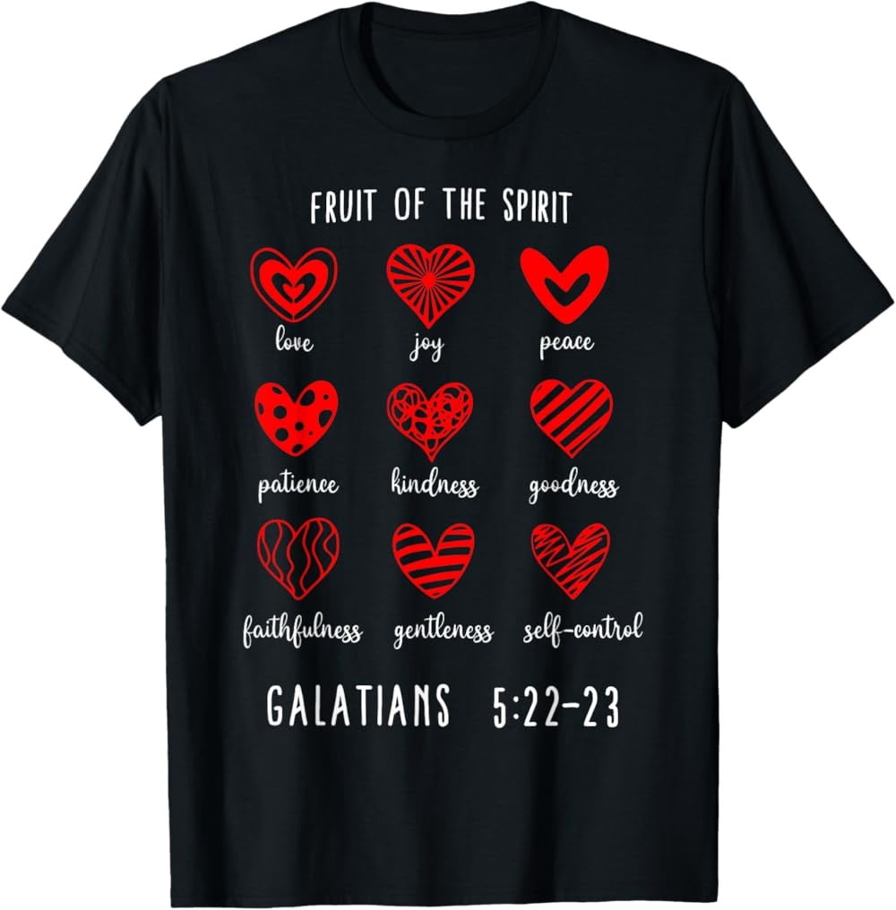 Christian Valentines Fruit Of The Spirit Bible Verse Hearts Devotional ...