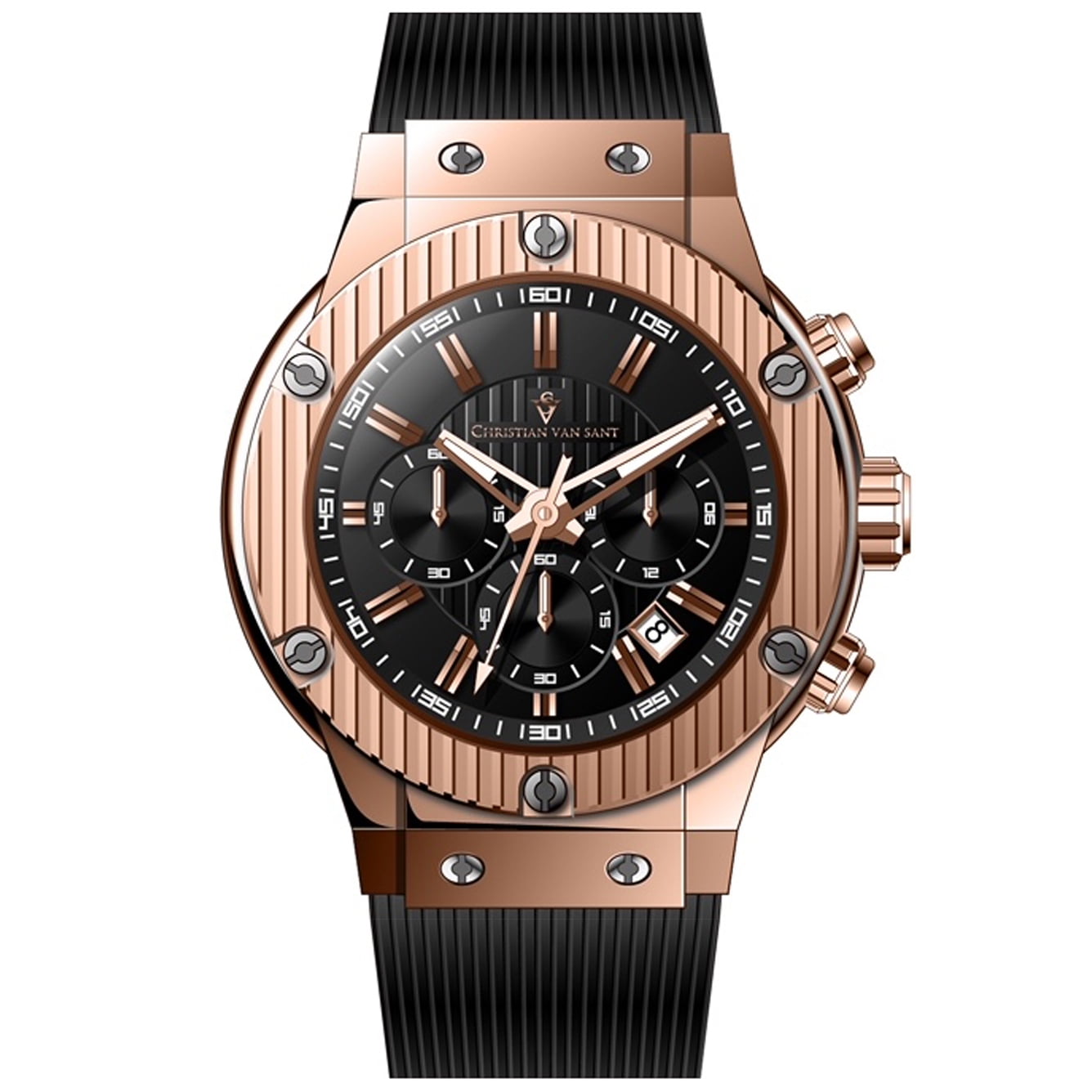 Christian Van Sant Men's Monarchy Red Dial Watch - CV8147 - Walmart.com