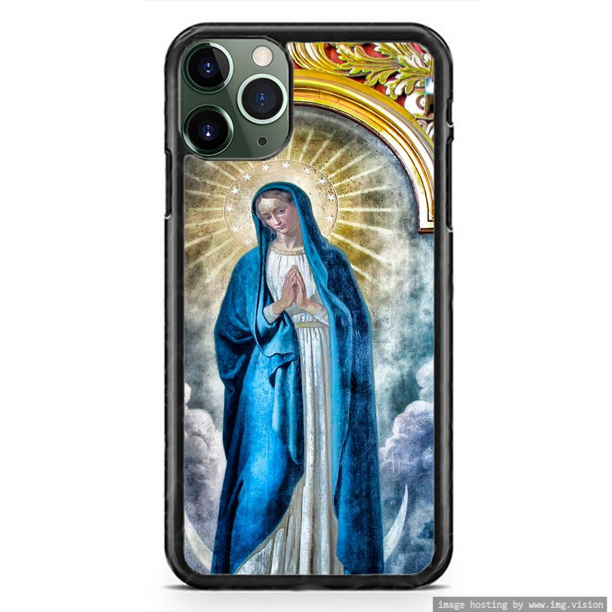 Christian Virgin Mary Bible Religion Slim Shockproof Hard Rubber Custom ...