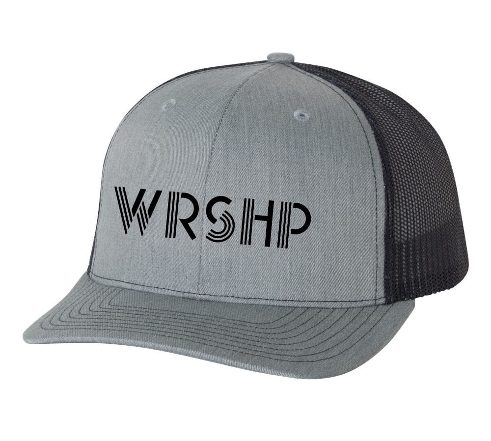 Christian WRSHP Worship Jesus Mens Embroidered Mesh Back Trucker Hat ...