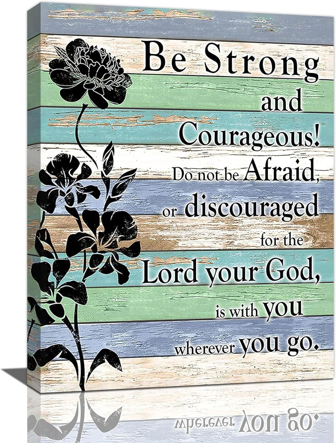 Christian Wall Art Bible Verse Wall Decor Scriptures Motivational Theme ...