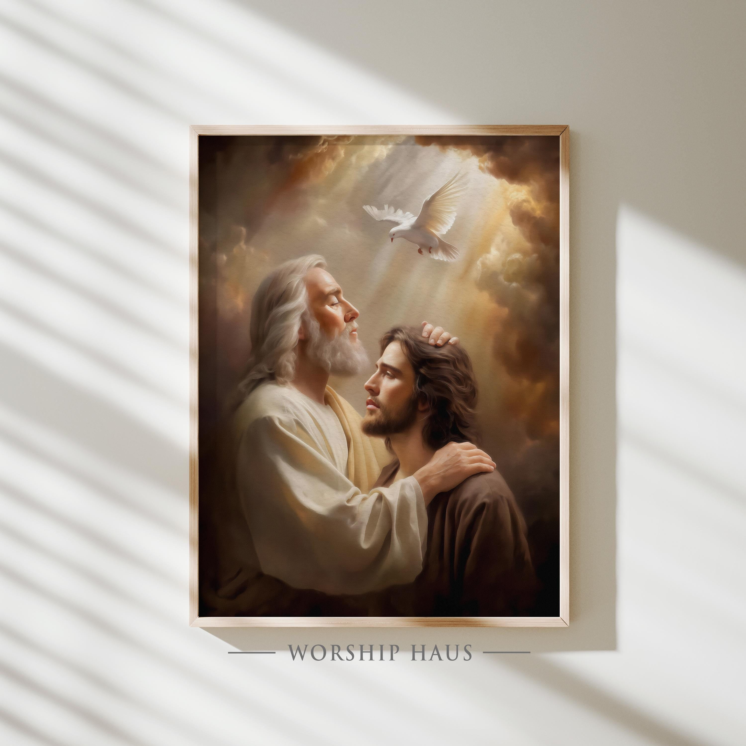 Christian Wall Art, Boho Jesus Print, Scripture Inspired Neutral ...