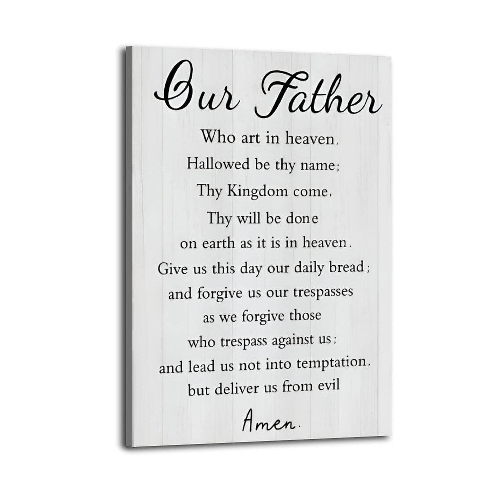 Christian Wall Art Decor Bible Our Father Prayer Poster Great Wall Art ...