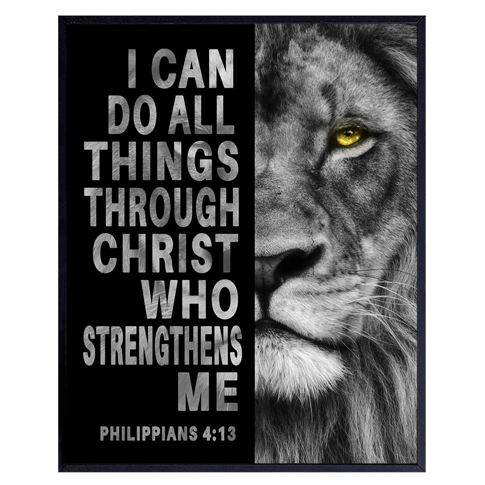 Christian Wall Art & Decor for Men - Inspirational Gifts, Philippians ...