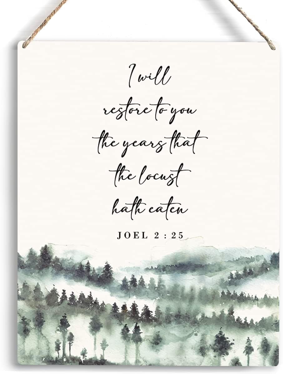 Christian Wall Art I Will Restore To You The Years That The Locust Hath ...