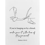 Christian Wall Art Inspirational Bible Verse Decor Scripture Matthew 9: ...