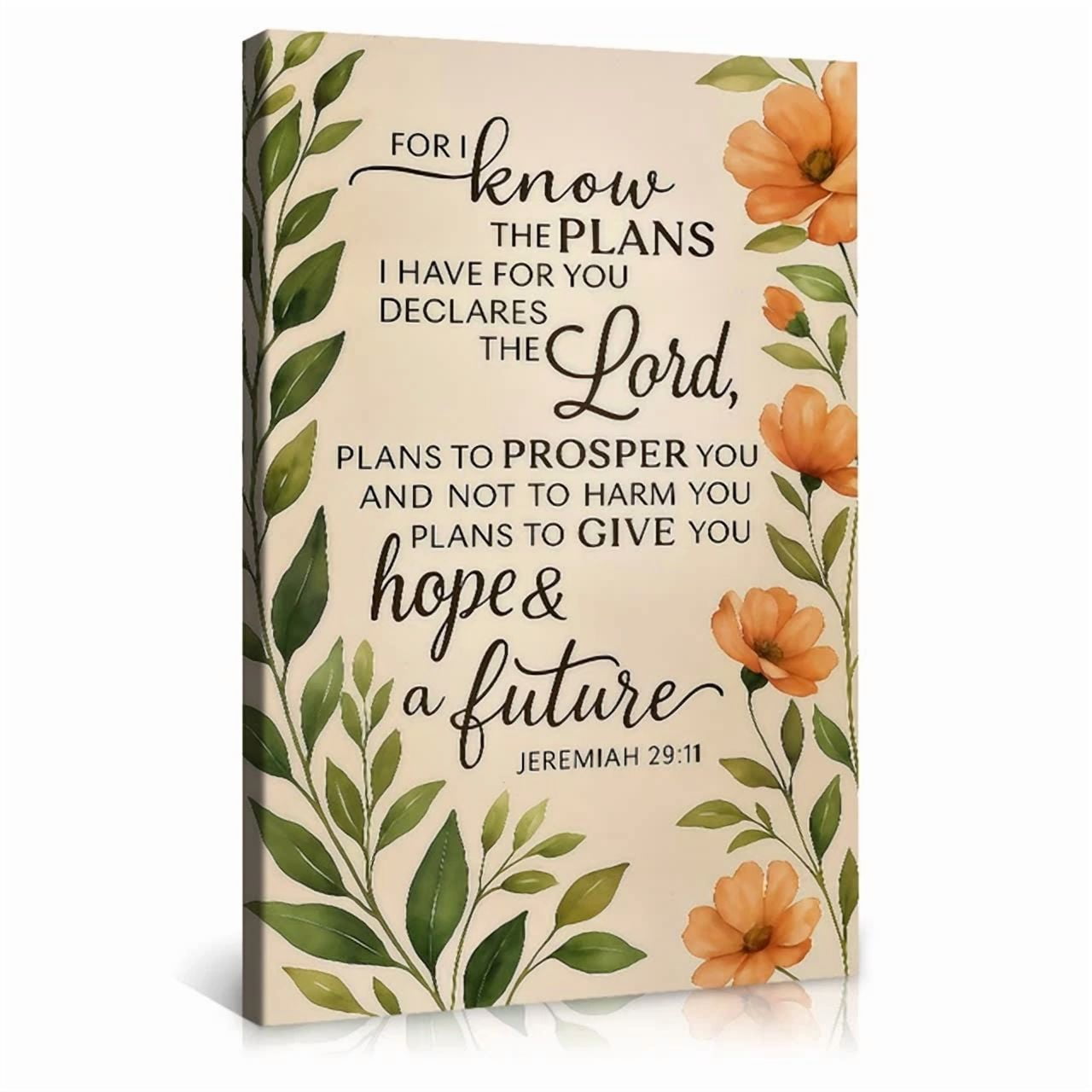 Christian Wall Art Jeremiah 2911 Poster Bible Verse Home Decor Art Home ...