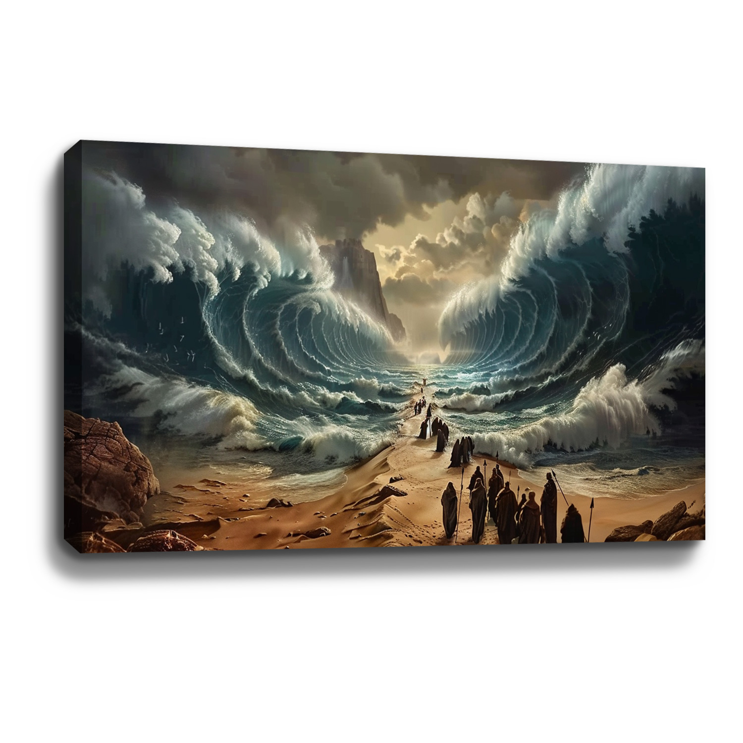 Christian Wall Art Jesus God Canvas Art Moses Leads Out Of Egypt ...