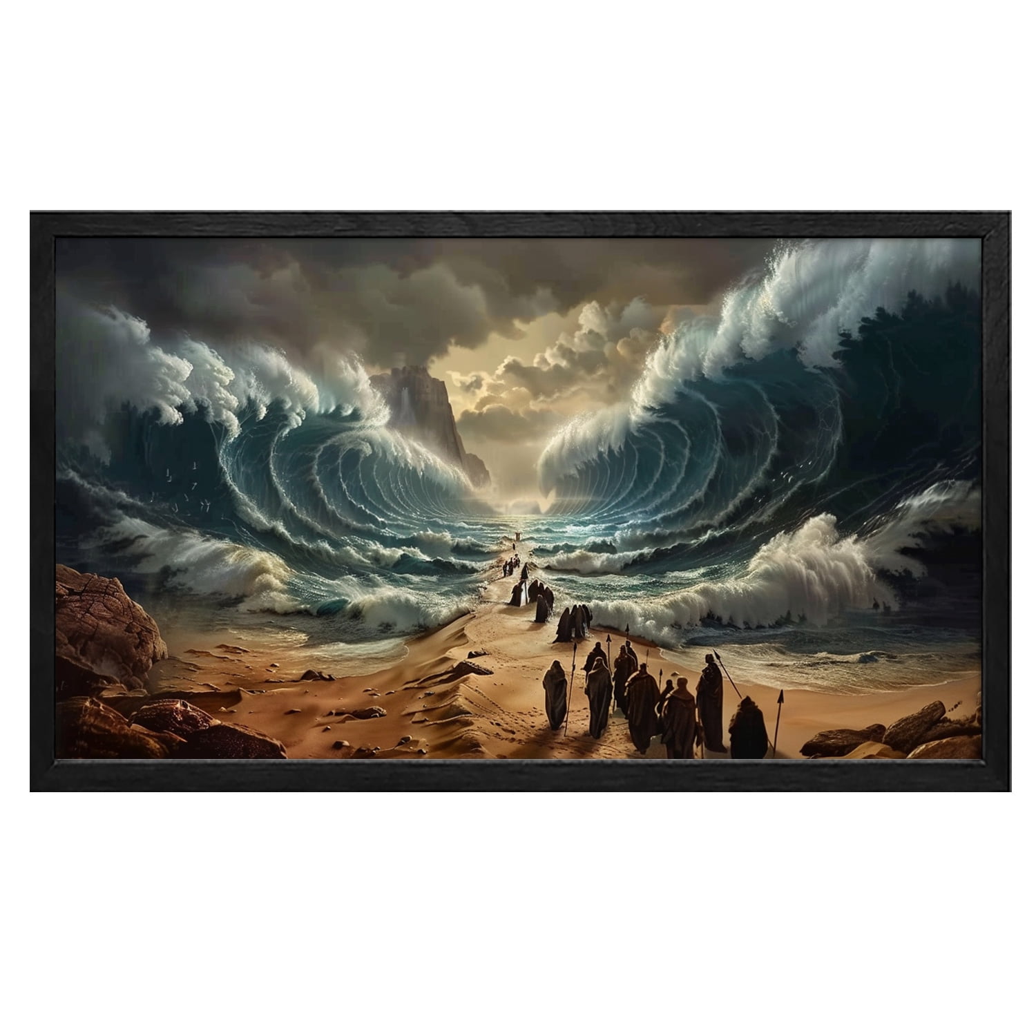 Christian Wall Art Jesus God Canvas Art Moses Leads Out Of Egypt ...