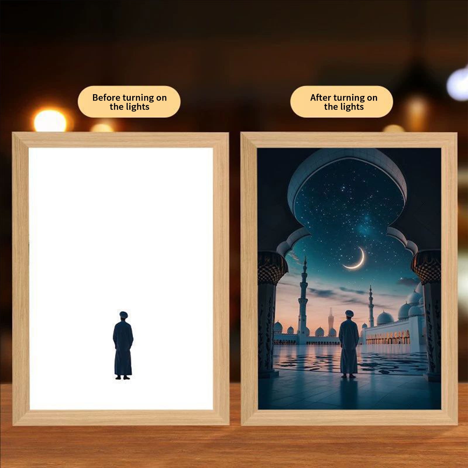 Christian Wall Art Jesus Lamp Light, Miraclelamp Lumin Light Up Picture ...